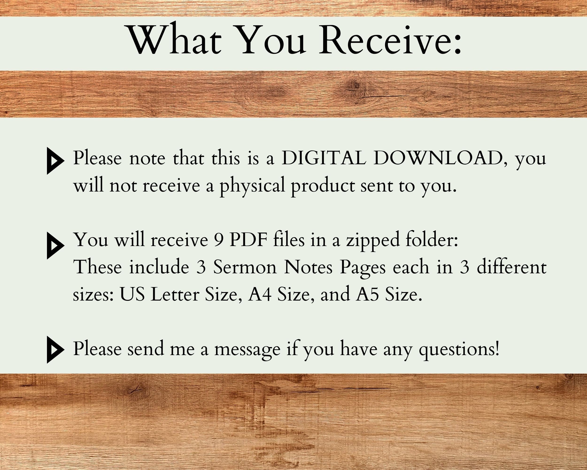 Printable Church Notes|| Sermon Notes and Prayer Requests Printable ...