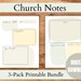 Printable Church Notes Sermon Notes and Prayer Requests Printable ...