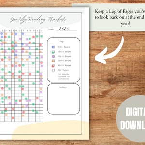 Reading Log and Journal, Downloadable and Printable Digital Reading ...
