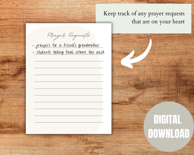 Printable Church Notes|| Sermon Notes and Prayer Requests Printable ...