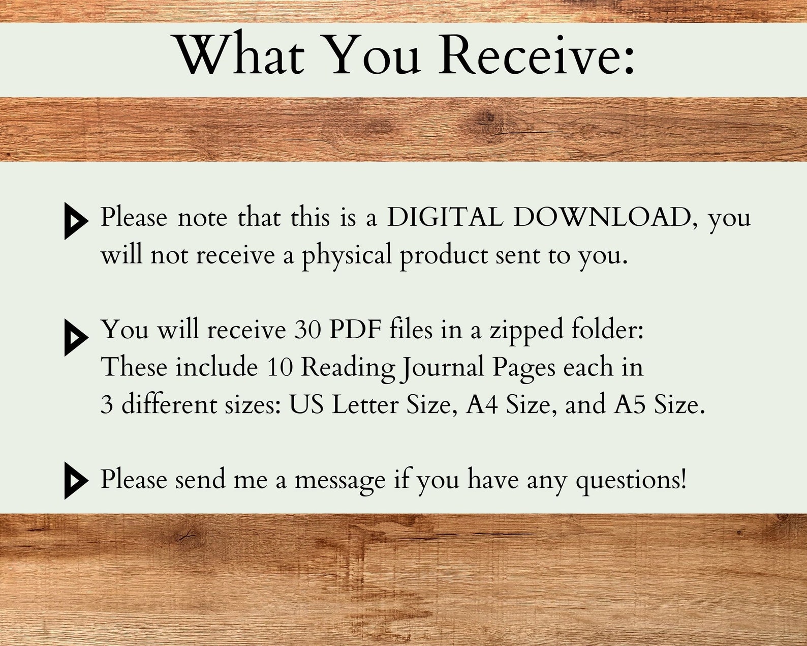 Reading Log and Journal, Downloadable and Printable Digital Reading ...