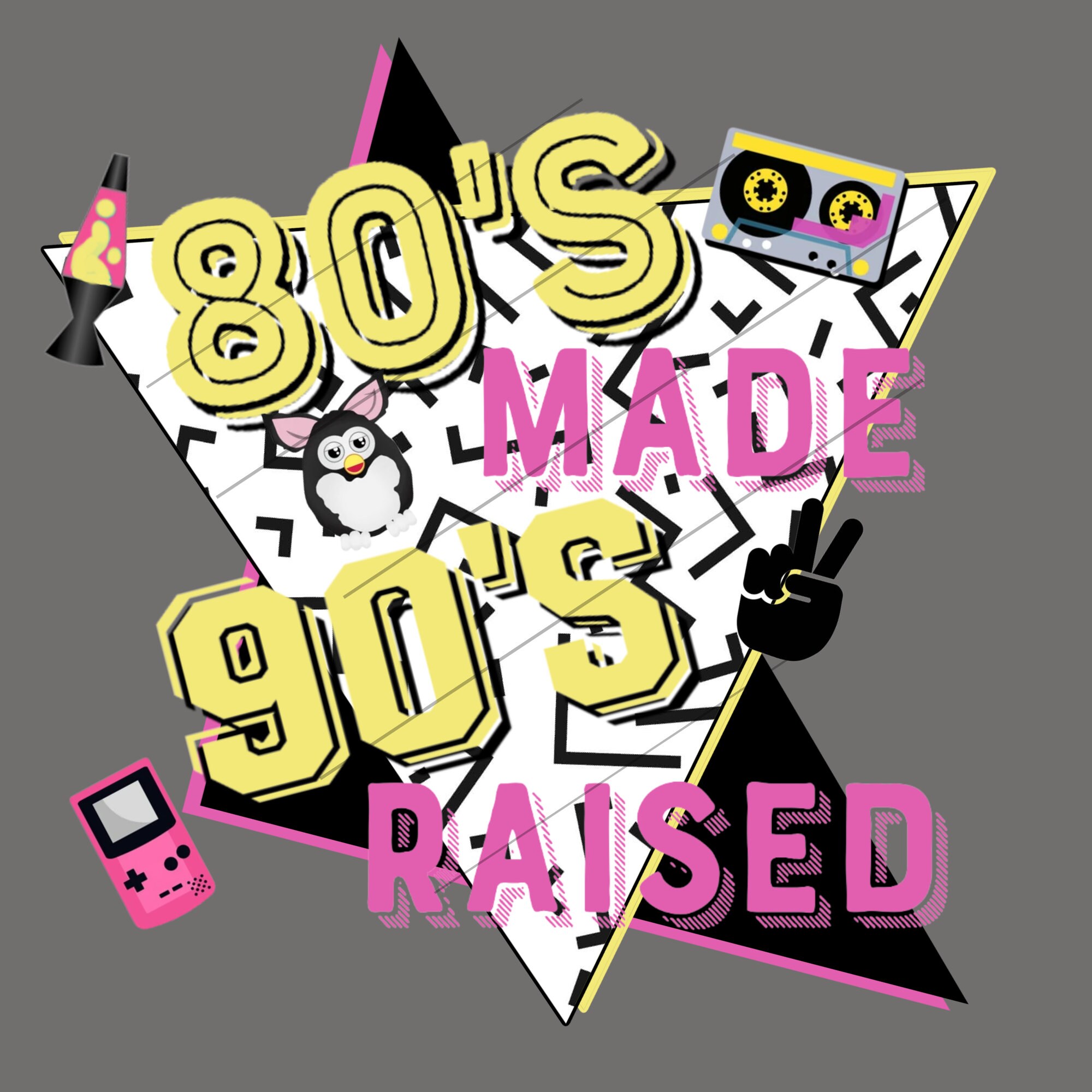 Retro Sublimation 80s Baby 90s Made Me, Raised in the 90s, 90s Kids Shirt, Born in the 80s Png ...