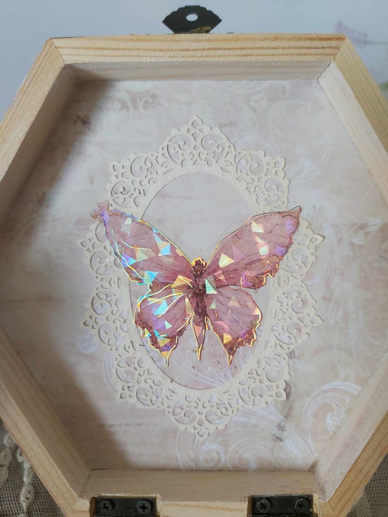 Decorated Wooden Box, Floral Box, Decorated Flower Box, Decoupaged ...