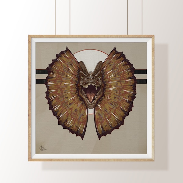Dilophosaurus Poster - Etsy
