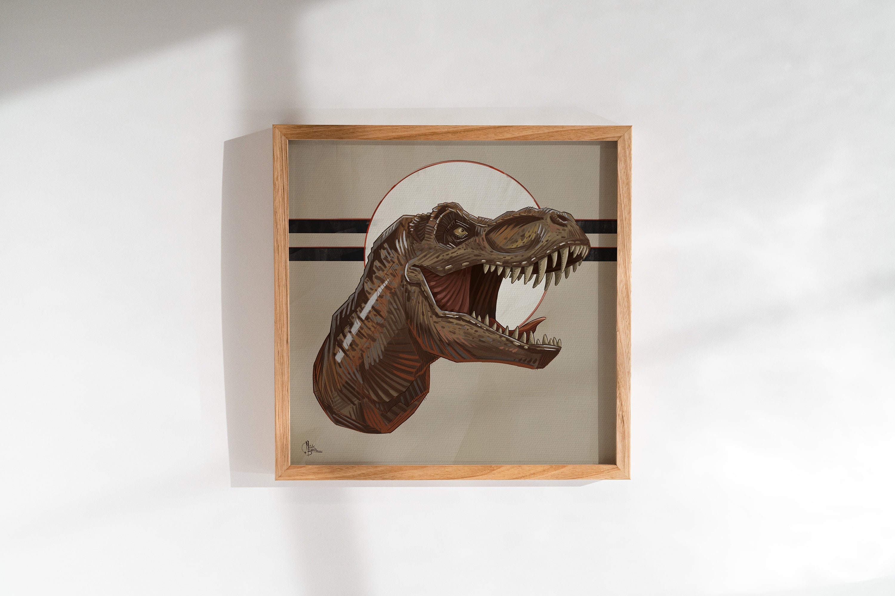 Tyrannosaurus Rex Print - T Rex Poster - Dinosaur Wall Art - Dinosaur ...