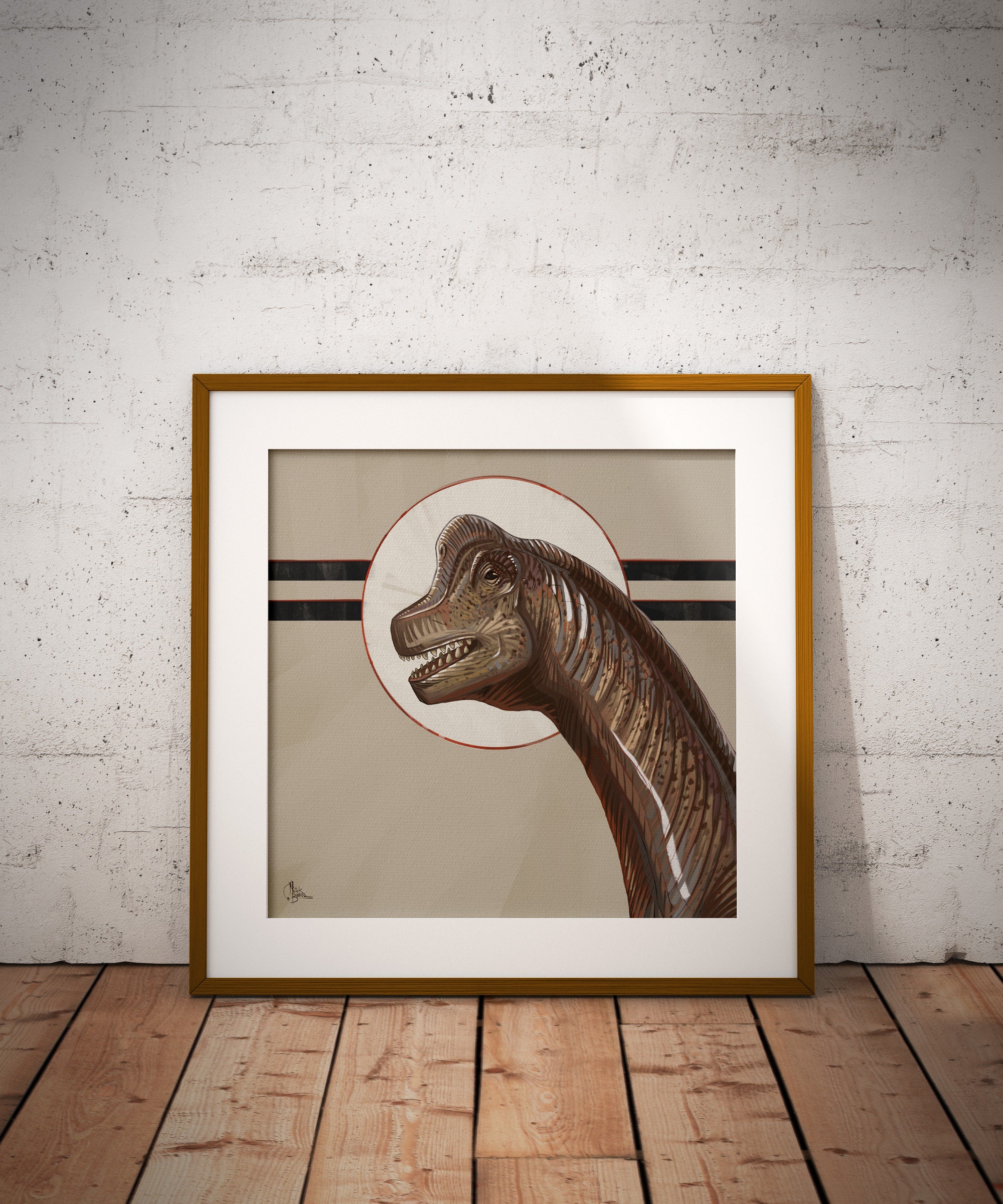 Brachiosaurus Print Diplodocus Poster Dinosaur Wall Art Dinosaur ...