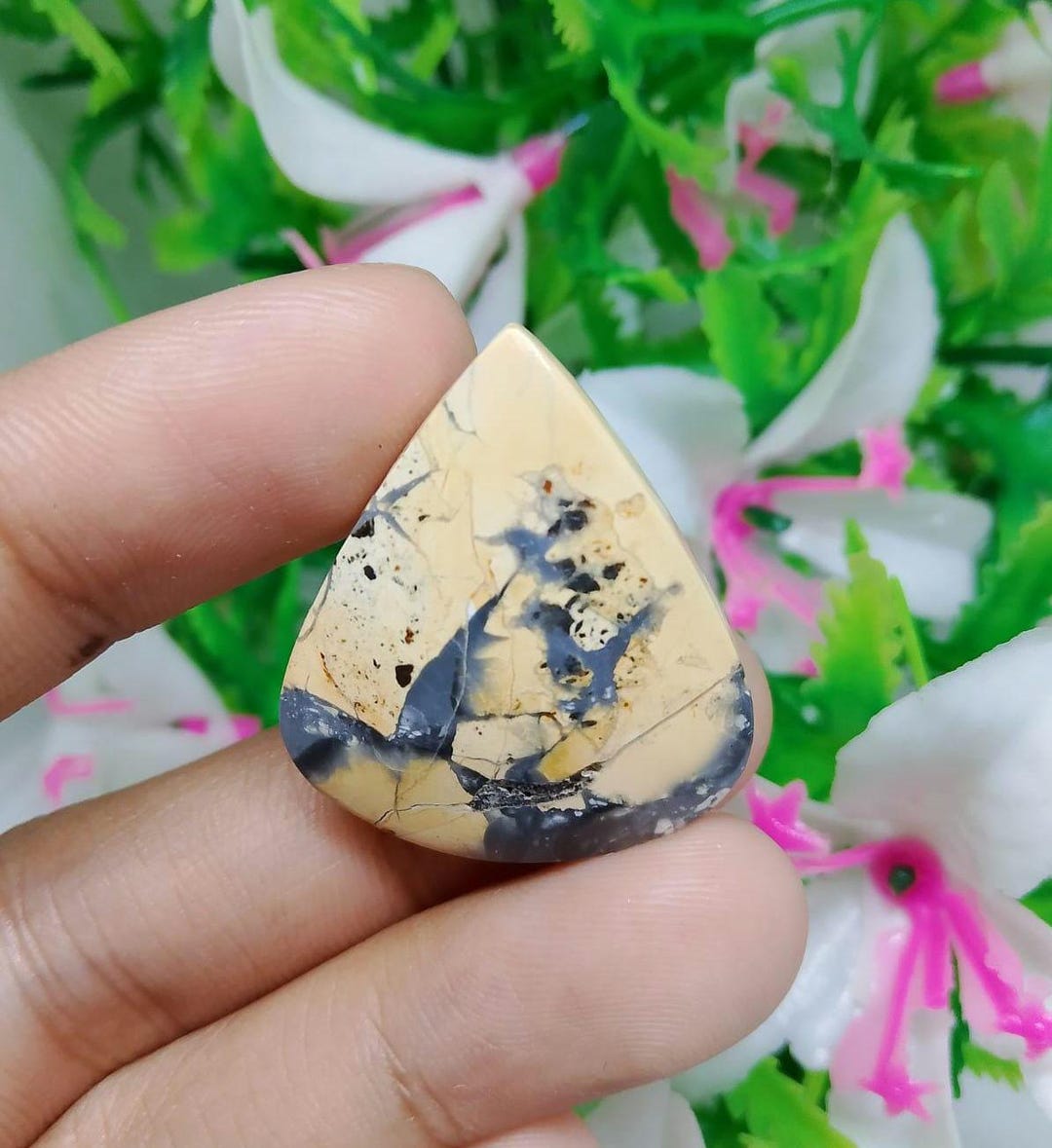 Maligano Jasper Gemstone (27x24x6mm) - Etsy