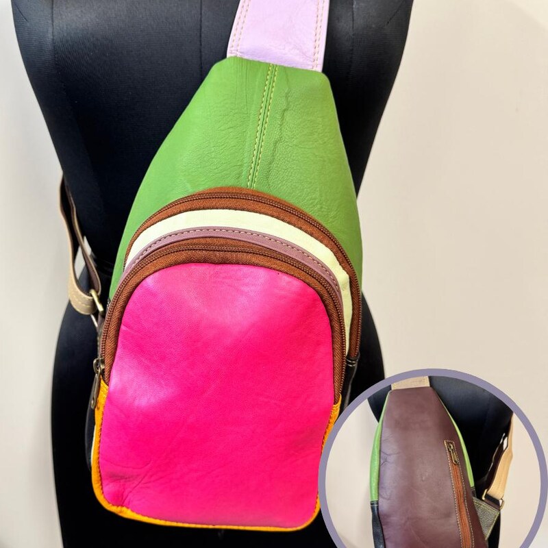Multicolor Sling Bag - Etsy UK