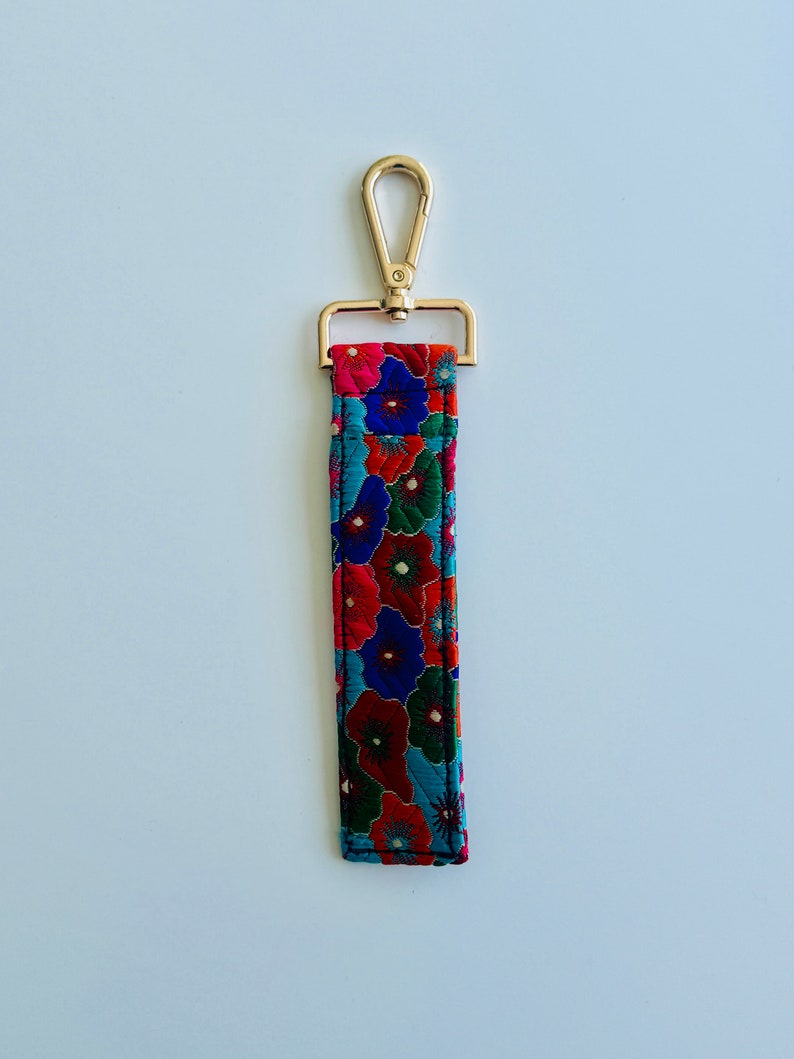 Large Sari Keyring Oversized Keyring Key Tag Keychain Festival Recycled ...
