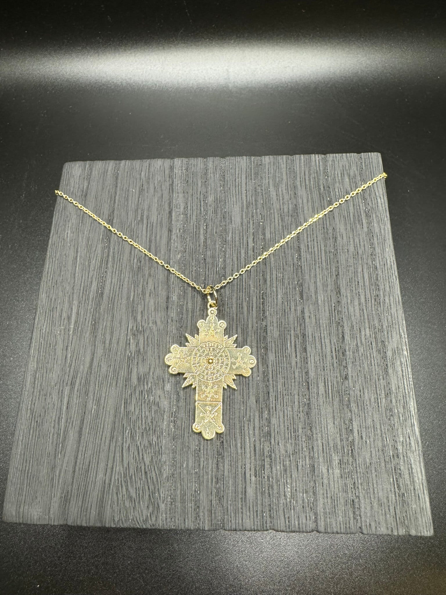 Rosy Cross Pendant in Bronze Hermetic Order of the Golden Dawn Version ...