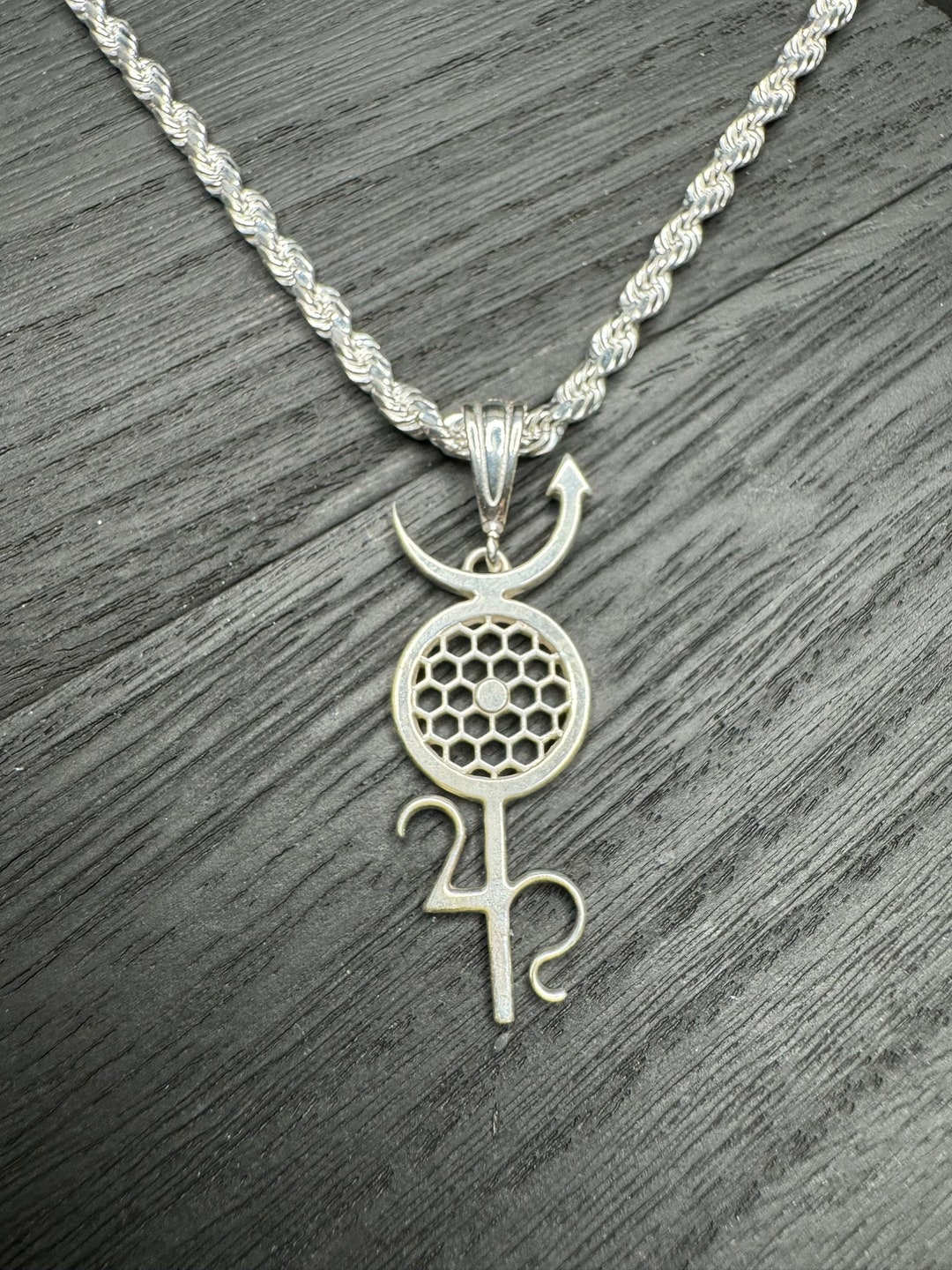 Sterling Silver Planetary Unification Pendant - Mercury Sigil Inspired ...