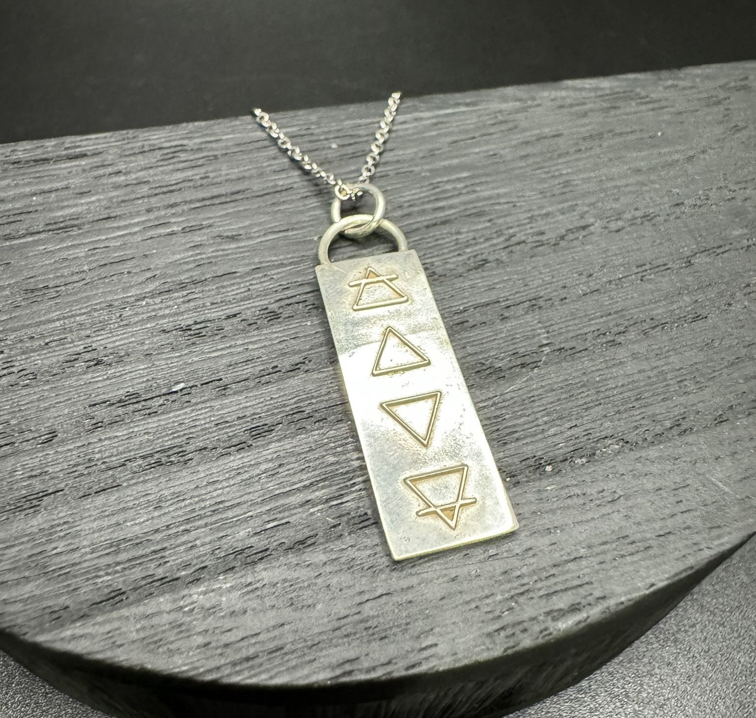 Elemental Plaque (air, Fire, Water, and Earth) - Sterling Silver - Etsy
