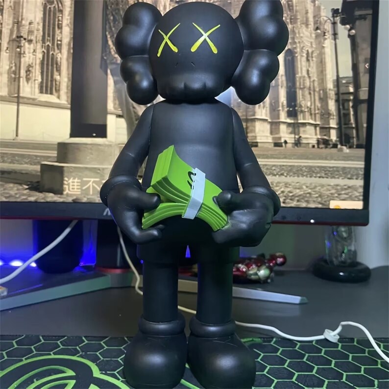 Kaws Money Figurine Kaws 30 Cm Stylish Statue Gift Inspired - Etsy
