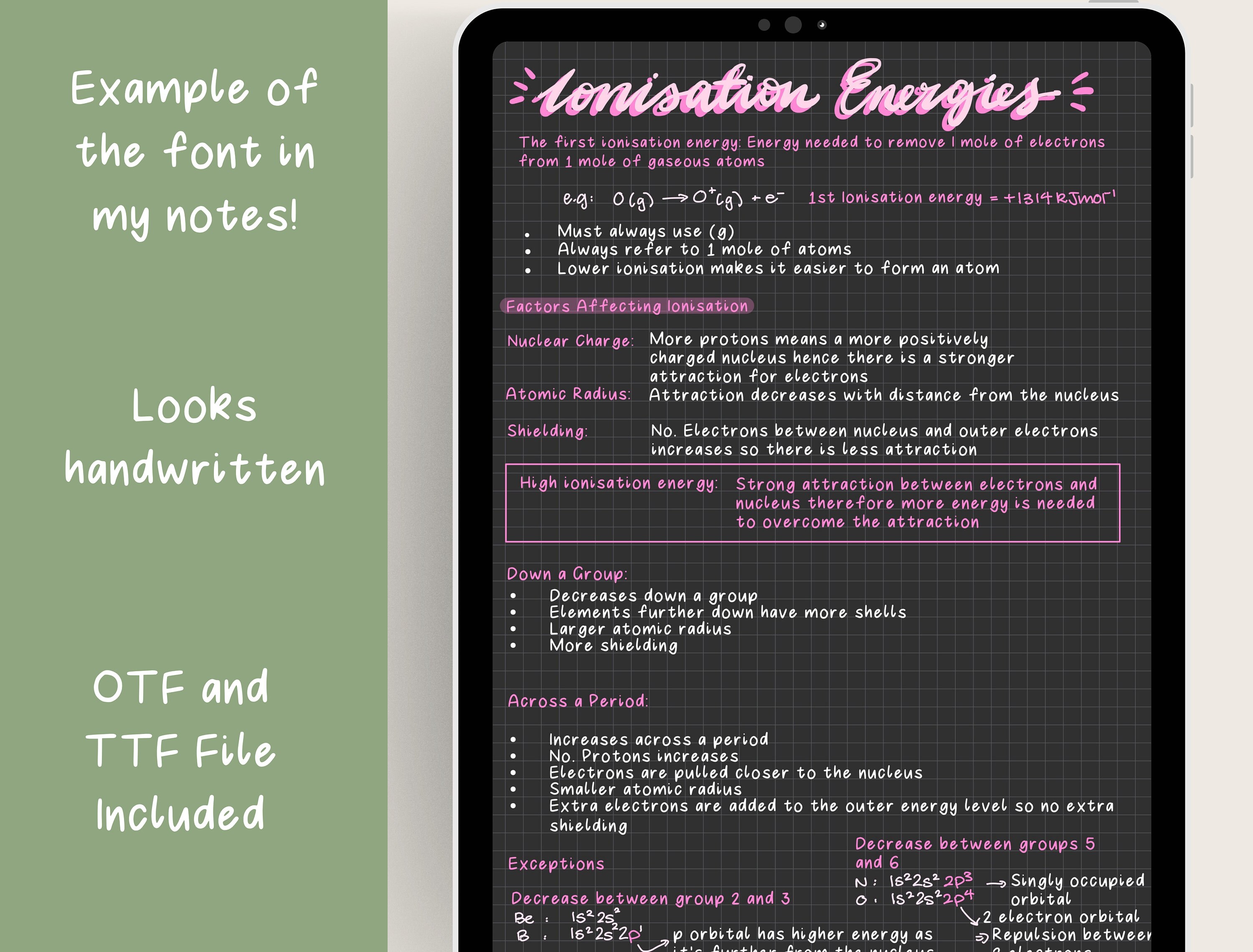 My Handwriting Font Extended | Cute Neat Handwriting | OTF | TTF ...