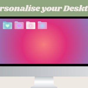 20 Aura Heart Desktop Folder Icons | Aura Preppy Aesthetic | Colourful ...