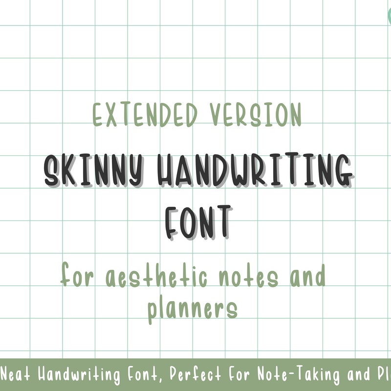 Skinny Font - Etsy