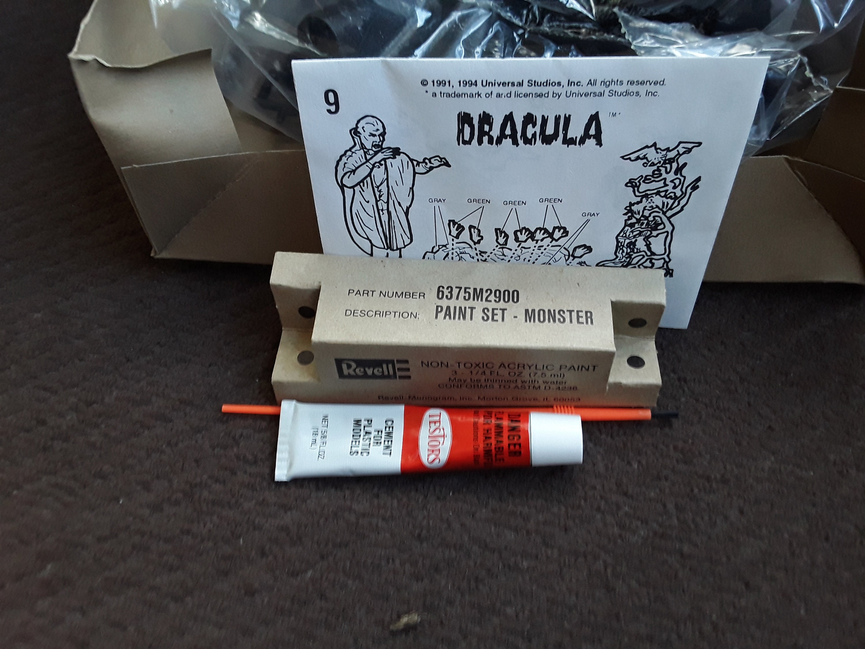 Dracula, Model Kit, Monogram, 1994, Universal Monter, Reissue, - Etsy