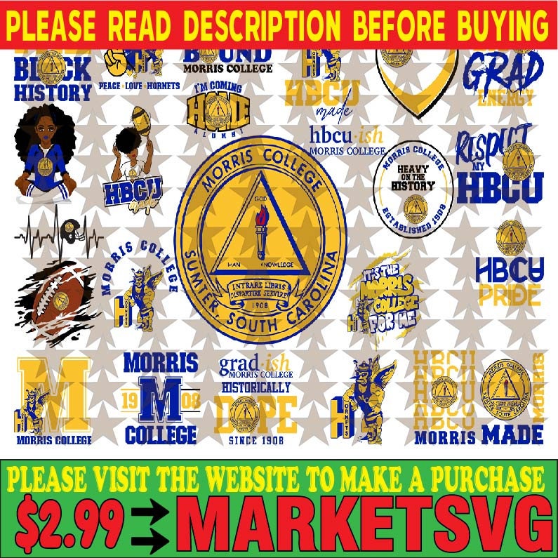 Morris College Svg, HBCU Svg Collections, HBCU Svg, Football Svg, Mega ...