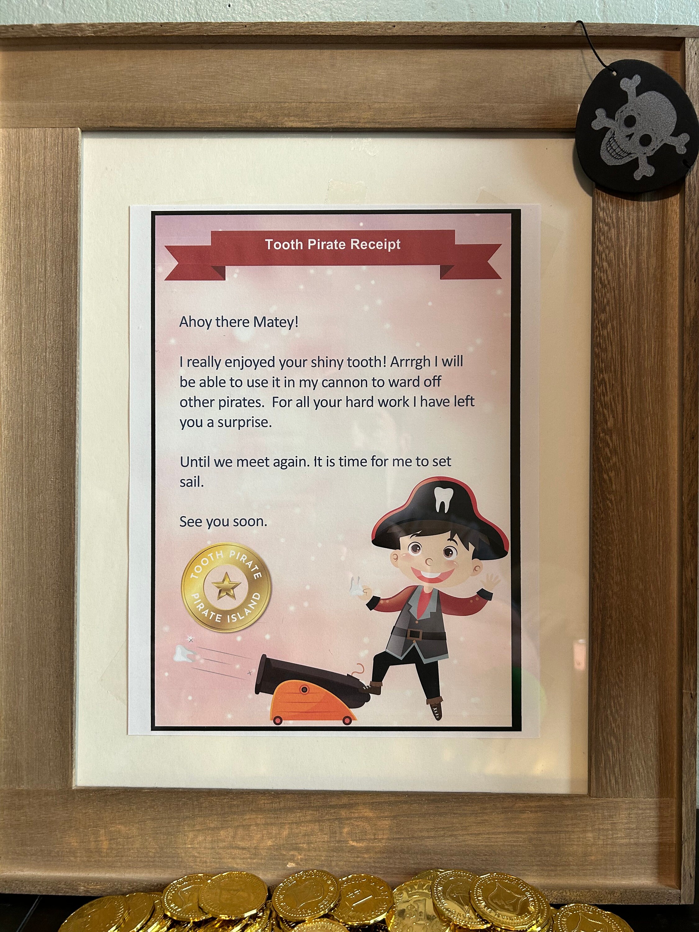 Tooth Pirate Letter, Tooth Fairy/boy Pirate, Tooth Fairy Boy Letter - Etsy