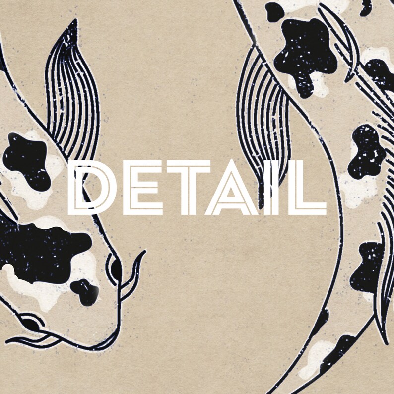 Japanese Koi Fish Wall Art, Koi Fishes Poster, Japandi Wall Art, Koi ...