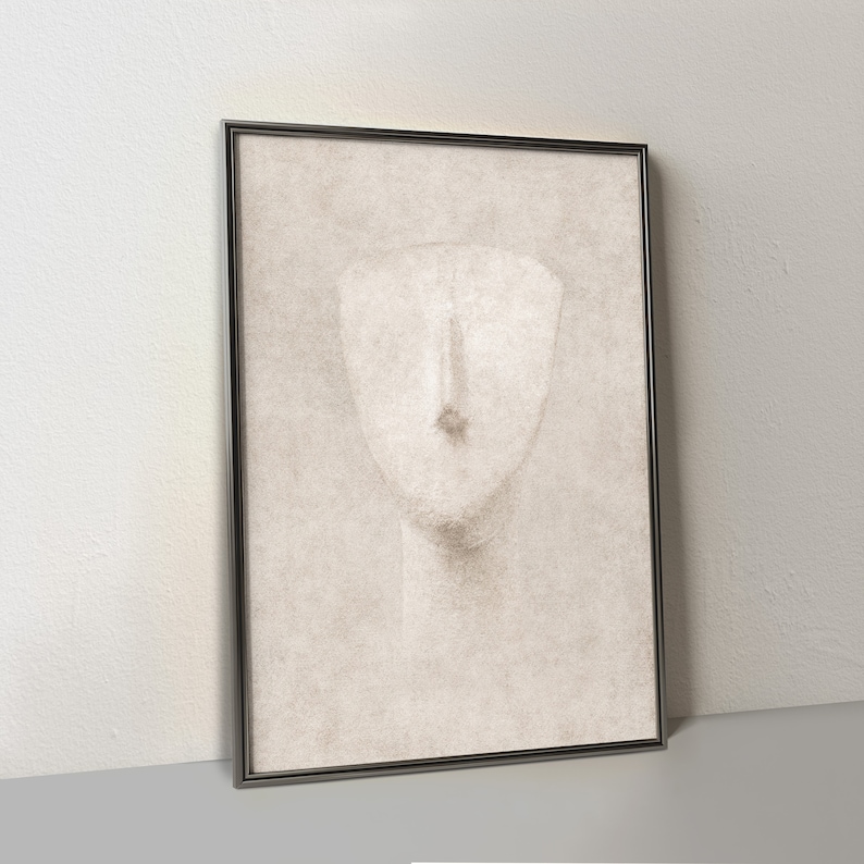 Cycladic Art, Greek Wall Art, Minimal Wall Art, Beige Wall Art, Ancient ...