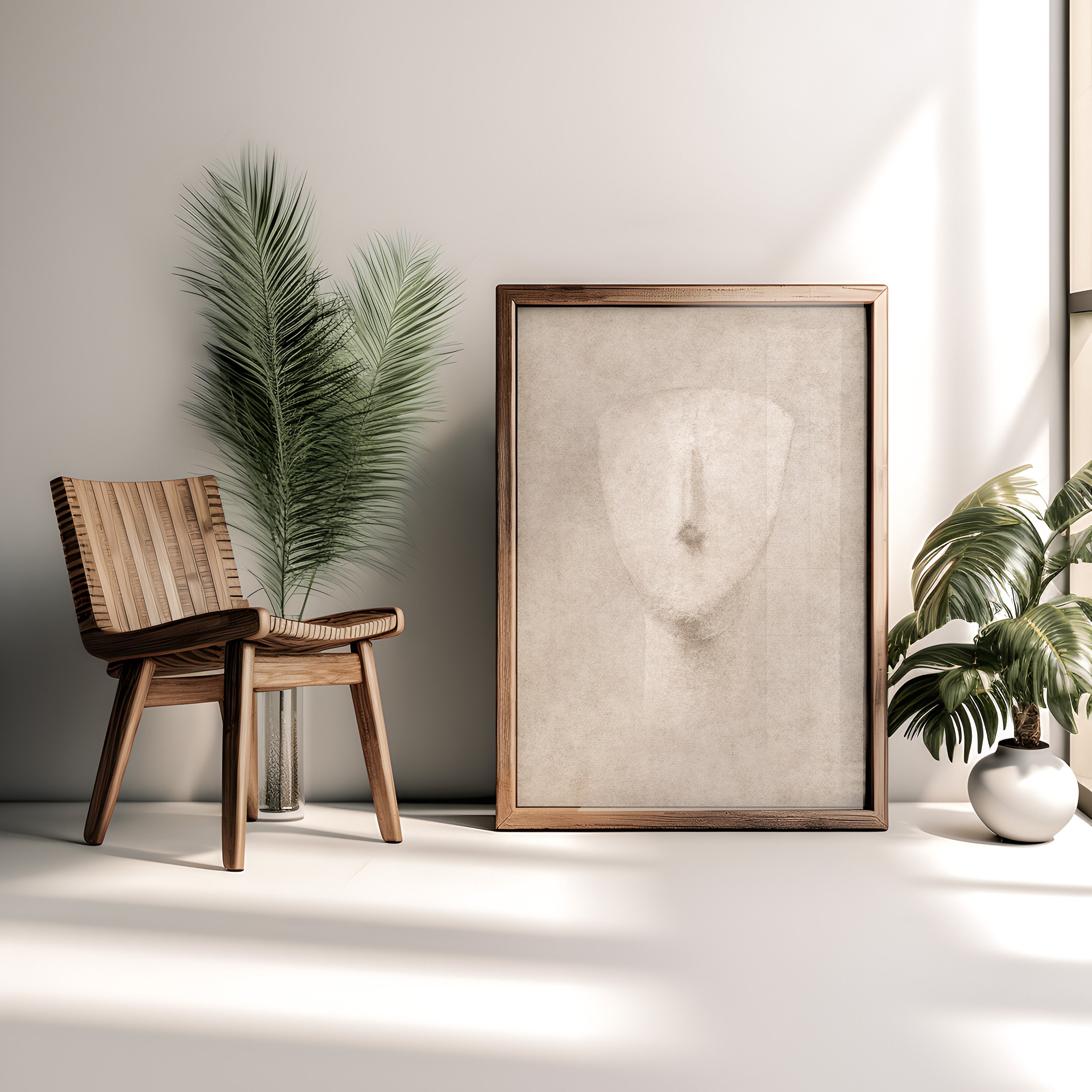 Cycladic Art, Greek Wall Art, Minimal Wall Art, Beige Wall Art, Ancient ...