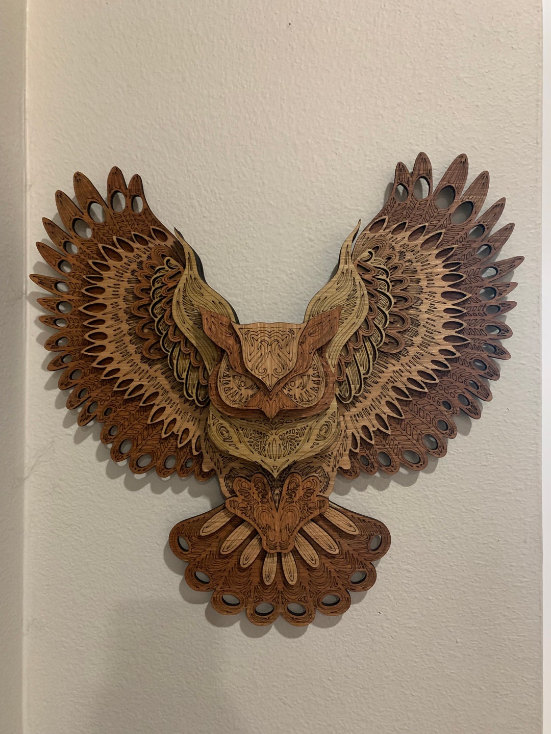 Multi-layered Owl Wood Art, Owl Gifts, Owl Gifts for Women, Owl Gifts ...