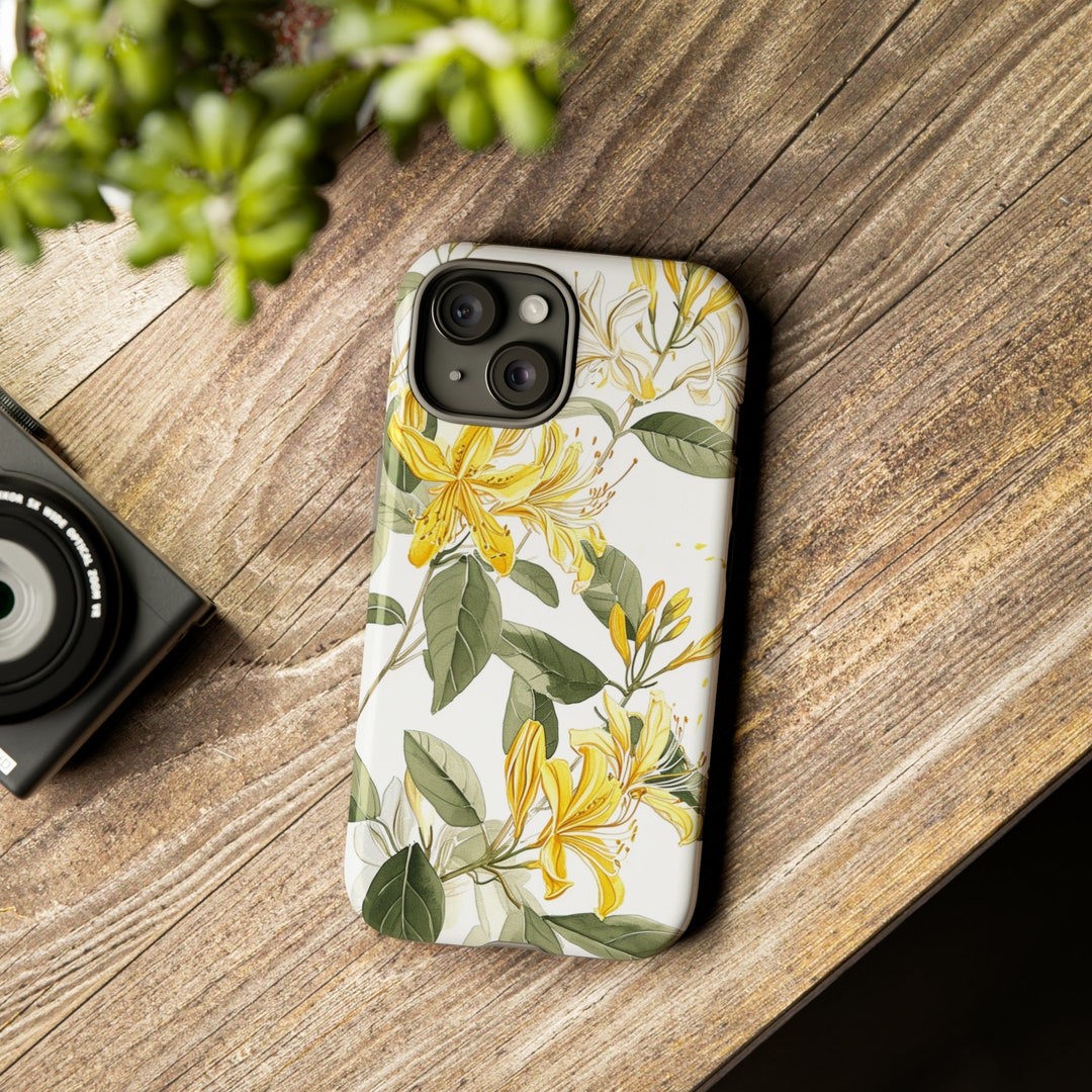 IPhone Flowers Art Graphic Design Honeysuckle Tough Phone Cases - Etsy