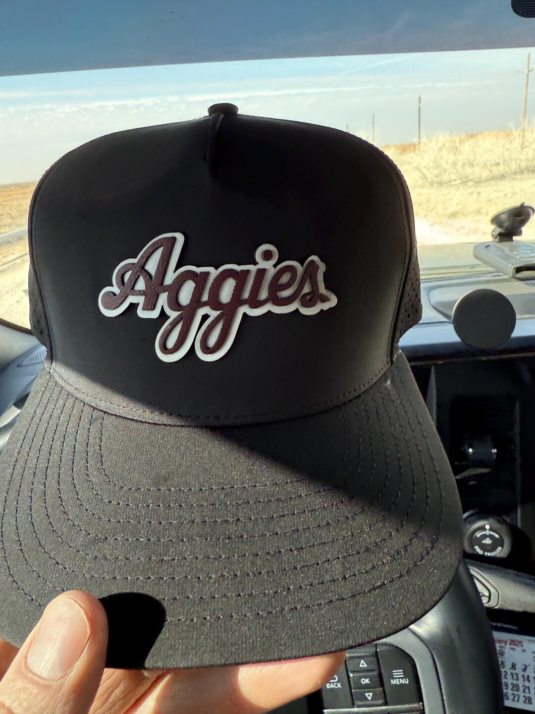 AGGIES Leather Patch Hat - Etsy