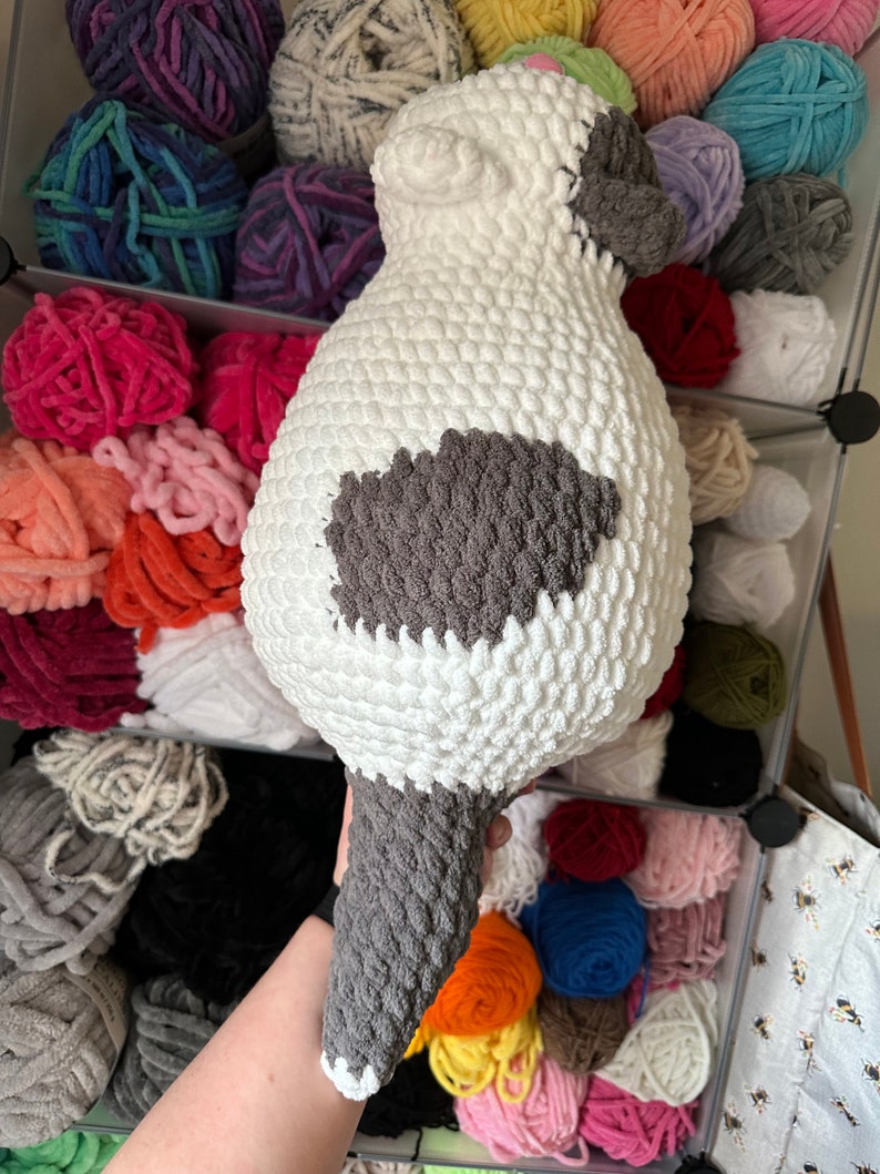 Crochet Sleepy Cat Loaf Amigurumi Plushie/pillow - Etsy