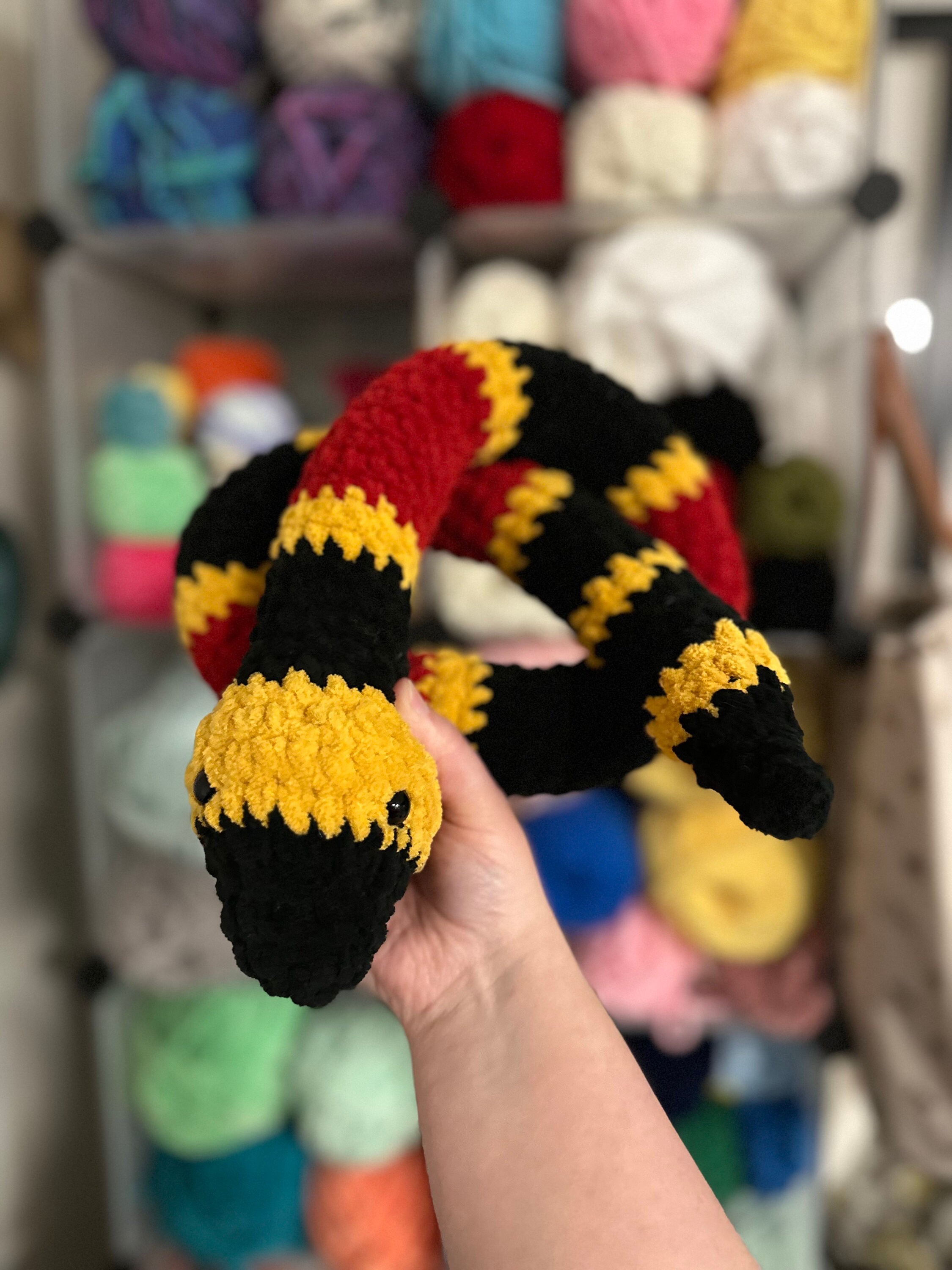 Crochet Coral Snake Plush Amigurumi Toy - Etsy
