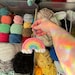 Crochet Plush Pastel Rainbow Keychain - Etsy