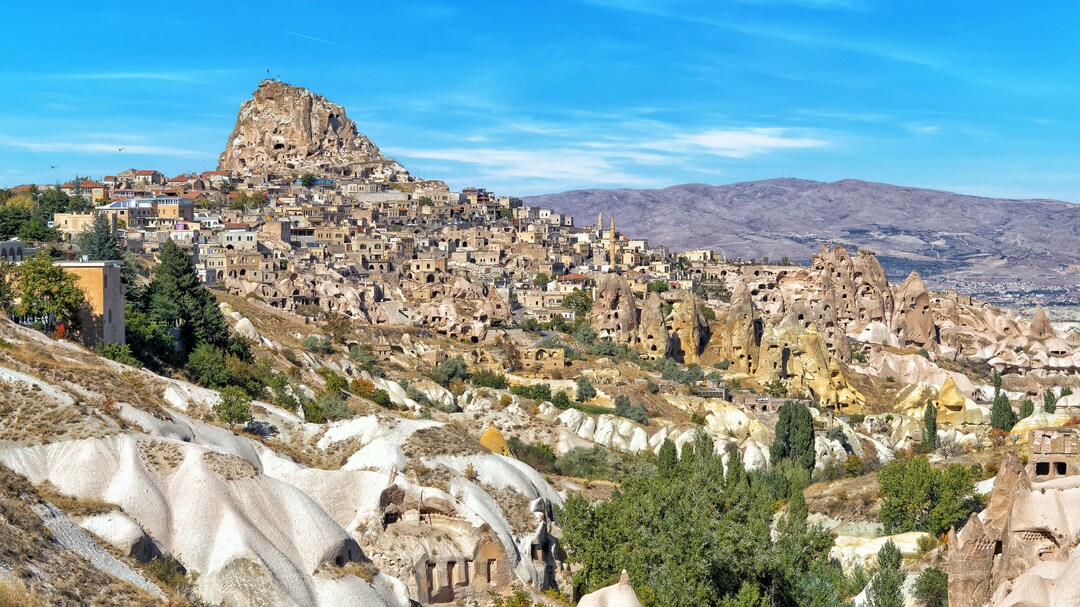 4K Ancient Uchisar Rock Village and Castle in Cappadocia for Samsung ...