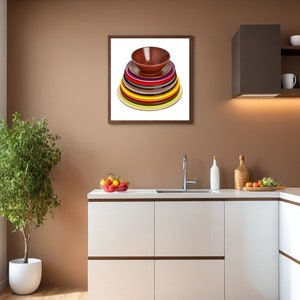 Printable Image of Ceramic Tableware Kitchen Art. Kitchen Poster ...