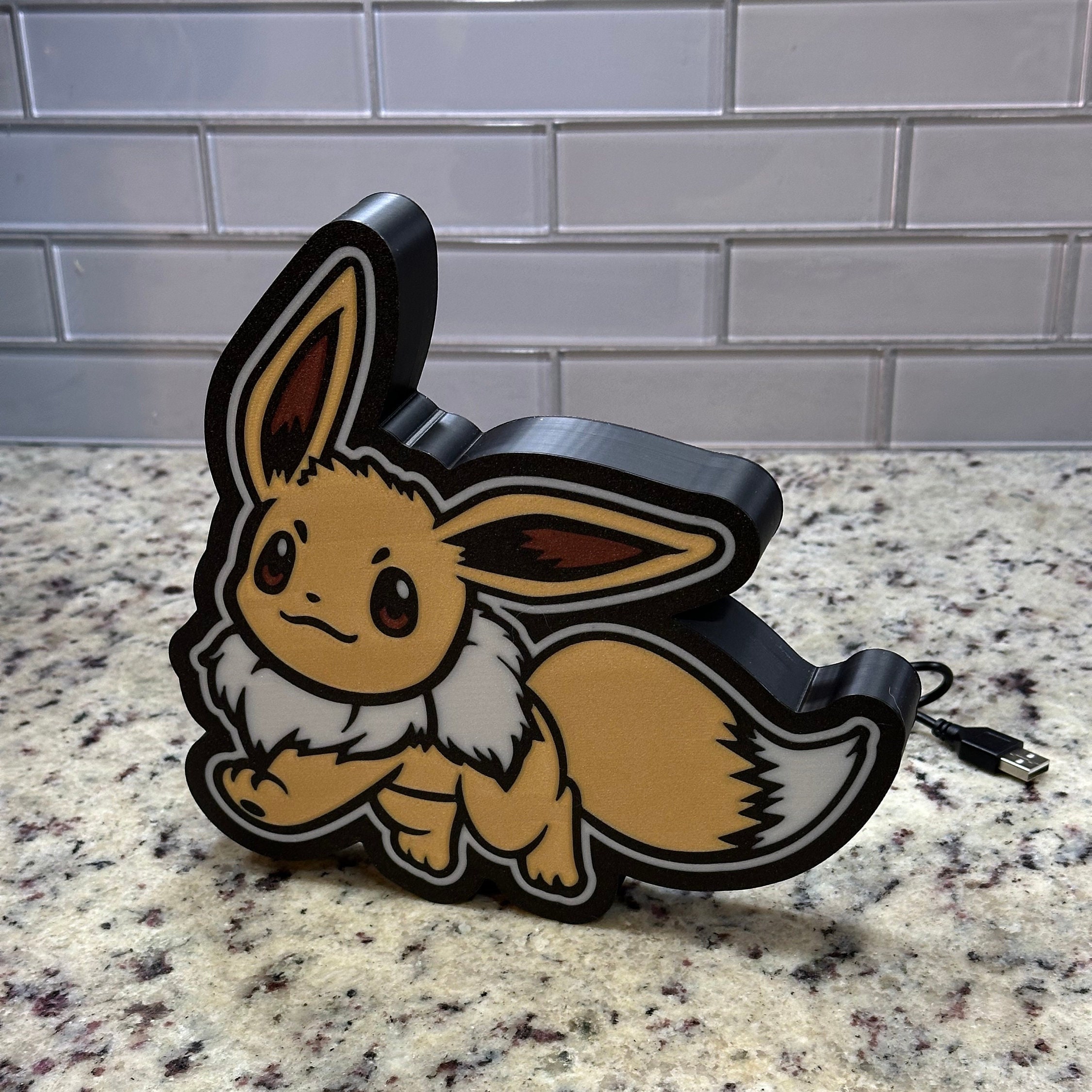 Eevee Inspired, Pokémon Led Light Box - Etsy