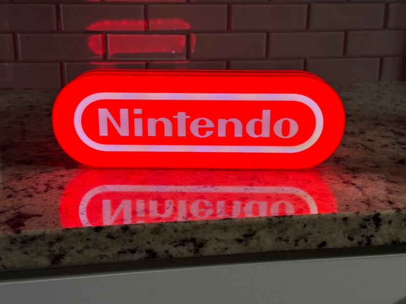 Nintendo Inspired Sign Led Light Box - Etsy