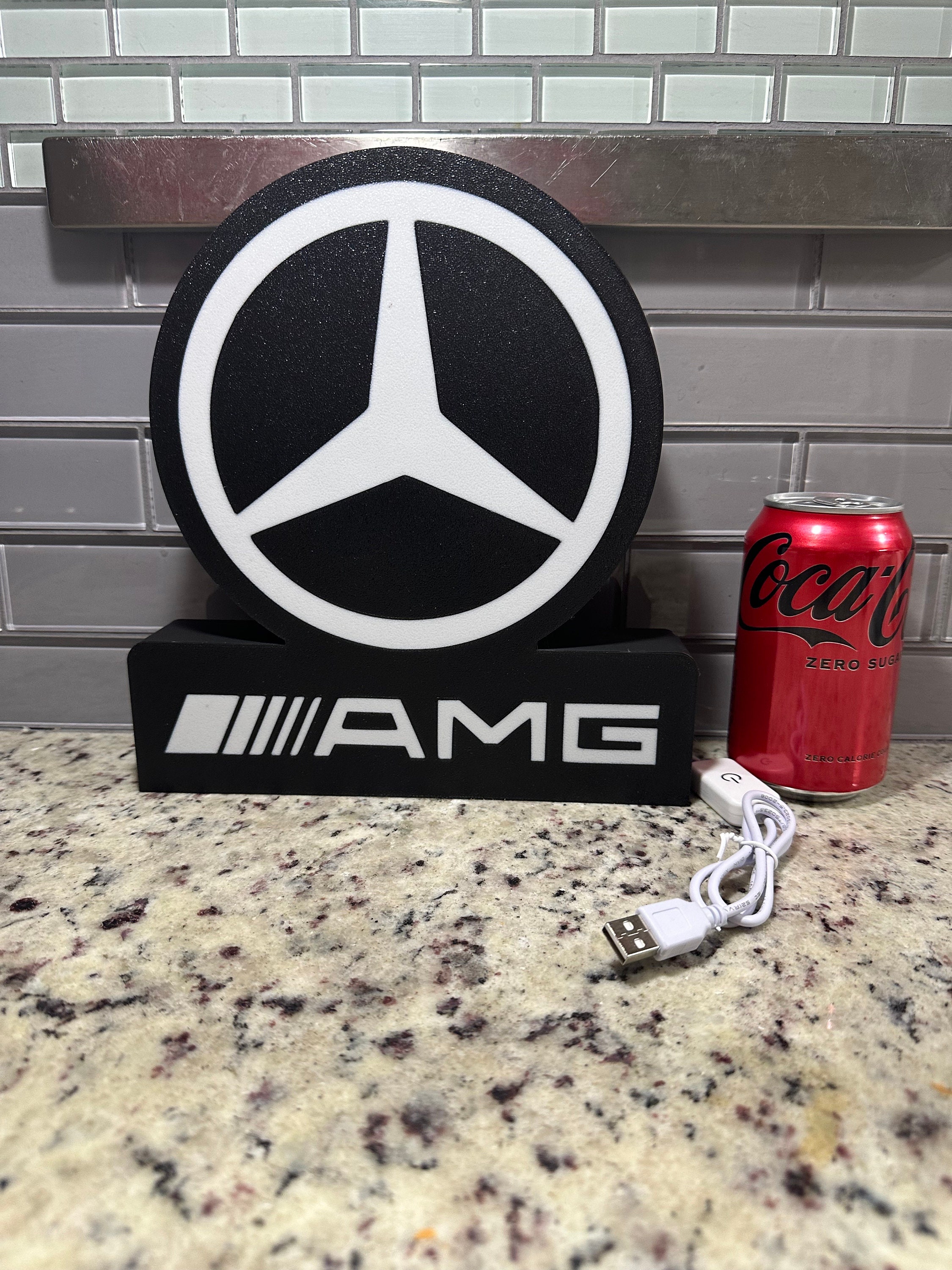 Mercedes Benz AMG Logo Led Light Neon Like Sign - Etsy