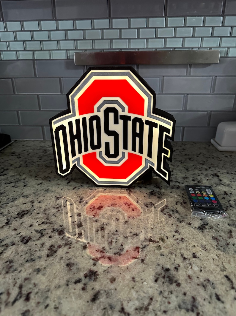 Ohio State University Inspired Sign Led Light Box - Etsy