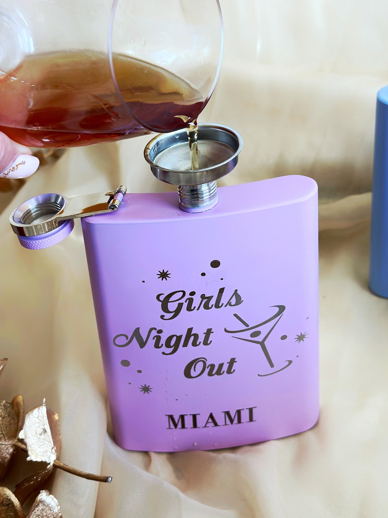 Hip Flask for Girls Night Out,bachelorette Party Gift,pocket Flask for ...