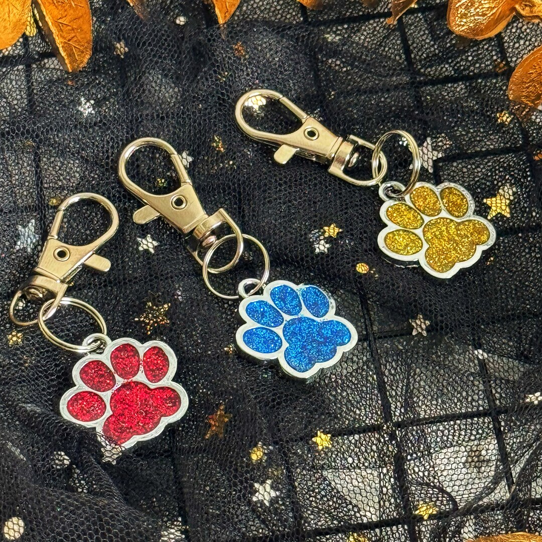 Pet Memorabilia,engraved Dog Tag, Personalized Pet Keychain, Dog Paw or ...