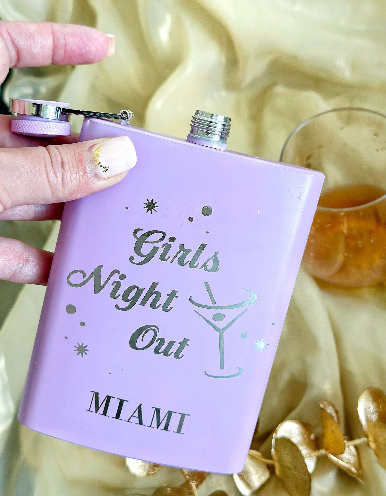 Hip Flask for Girls Night Out,bachelorette Party Gift,pocket Flask for ...