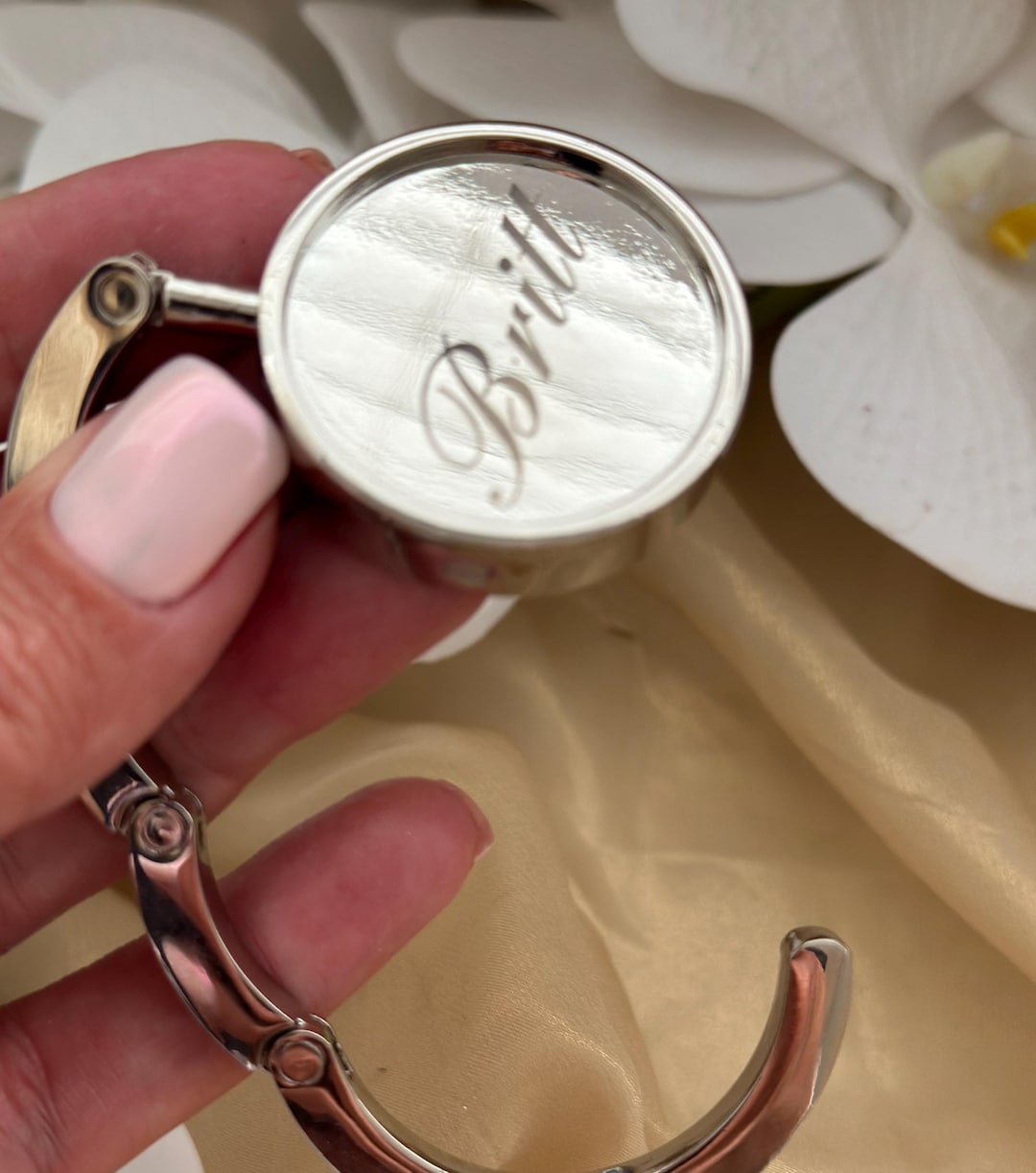 Elegant Bag Hook for Any Occasion, Personalized Folding Handbag for ...