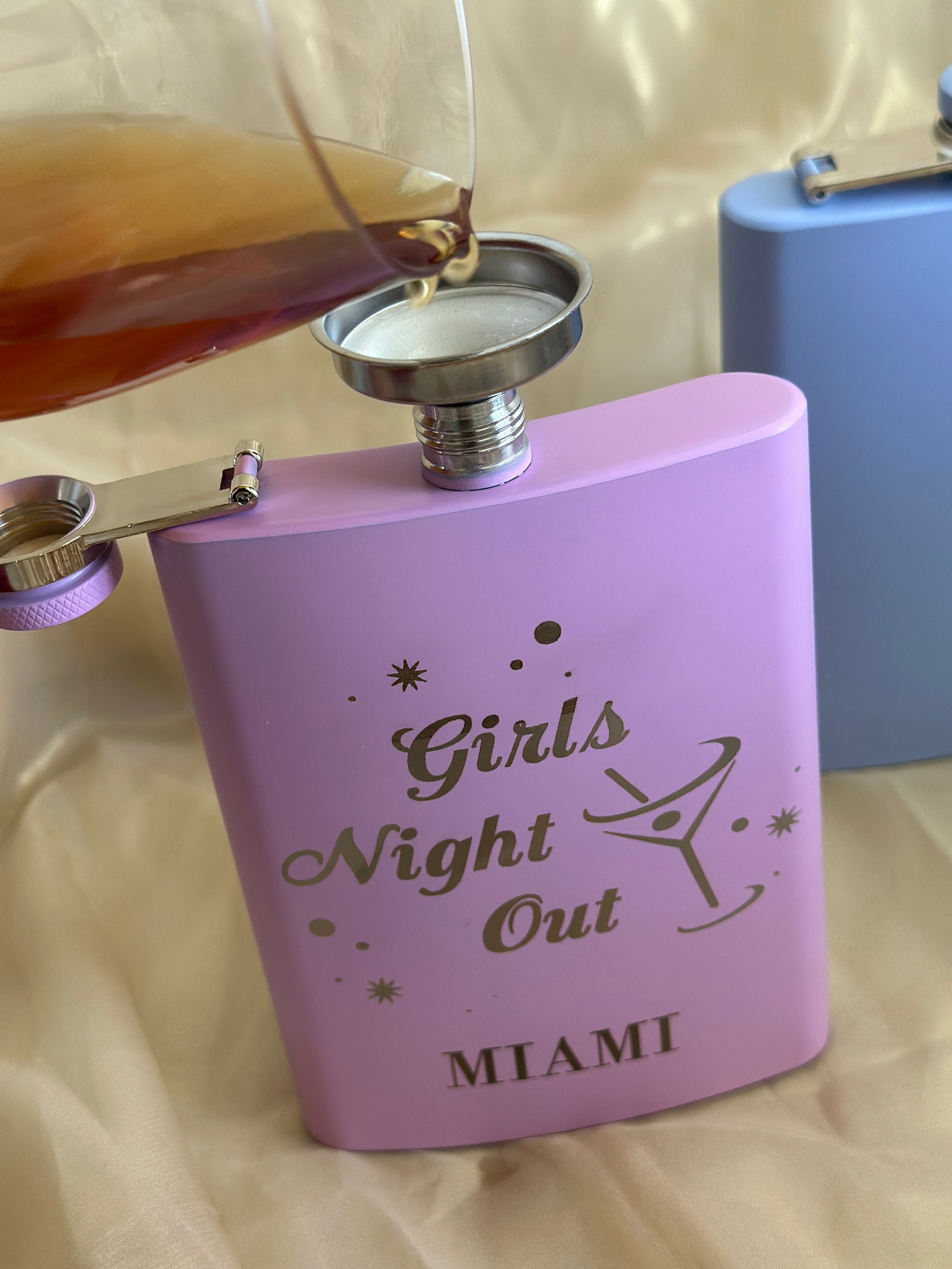 Hip Flask for Girls Night Out,bachelorette Party Gift,pocket Flask for ...