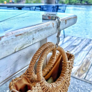 Personalized Stainless Steel Bag Hook: Custom Engraved Purse Hanger - Etsy