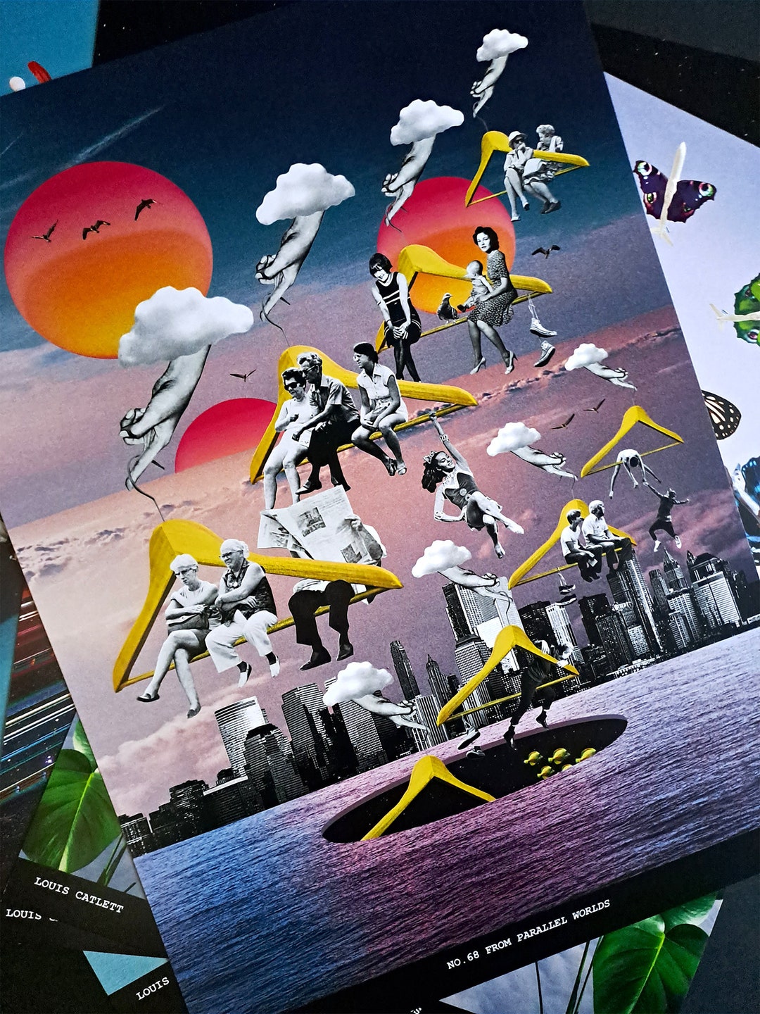 Hang on Collage Art A3 Print - Etsy