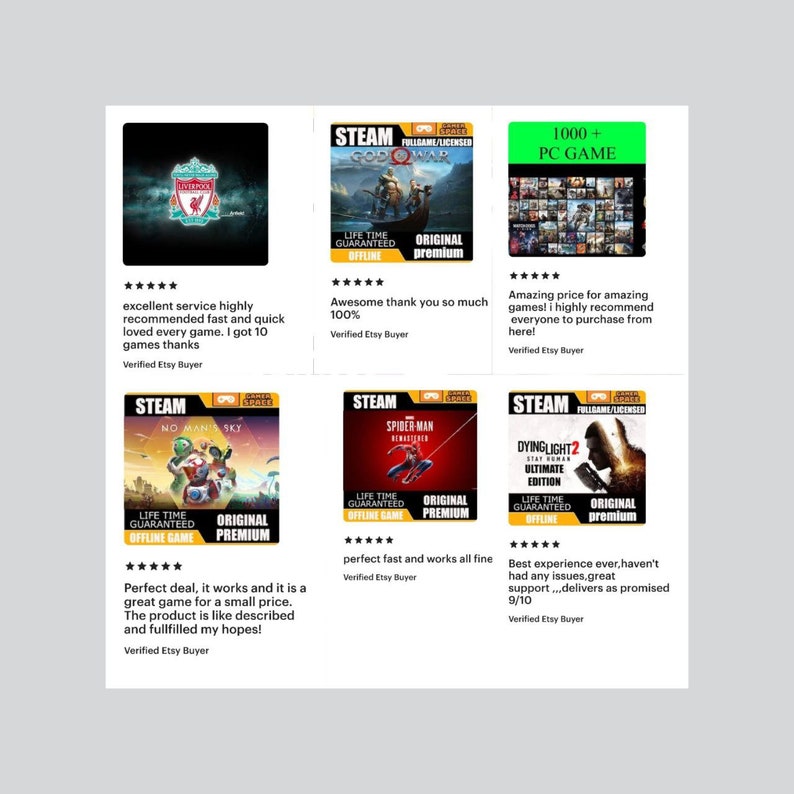 Ultimate 1000 PC OFFLINE & Steam GAMES High-quality Games - Etsy Australia