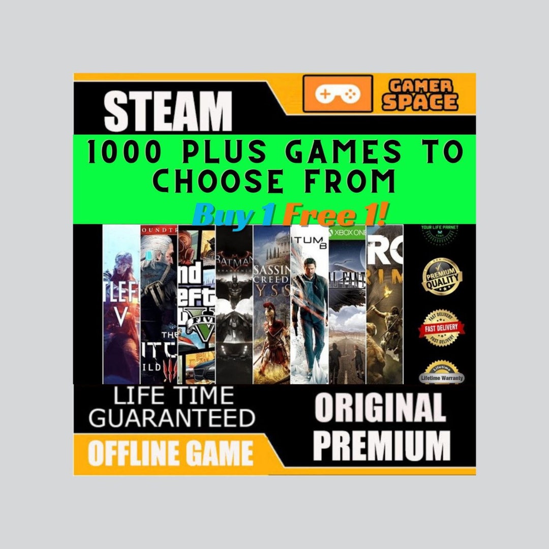 Ultimate 1000 PC OFFLINE & Steam GAMES High-quality Games - Etsy Australia