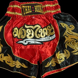 Authentic Muay Thai Boxing Shorts Premium Fight Wear Durable ...