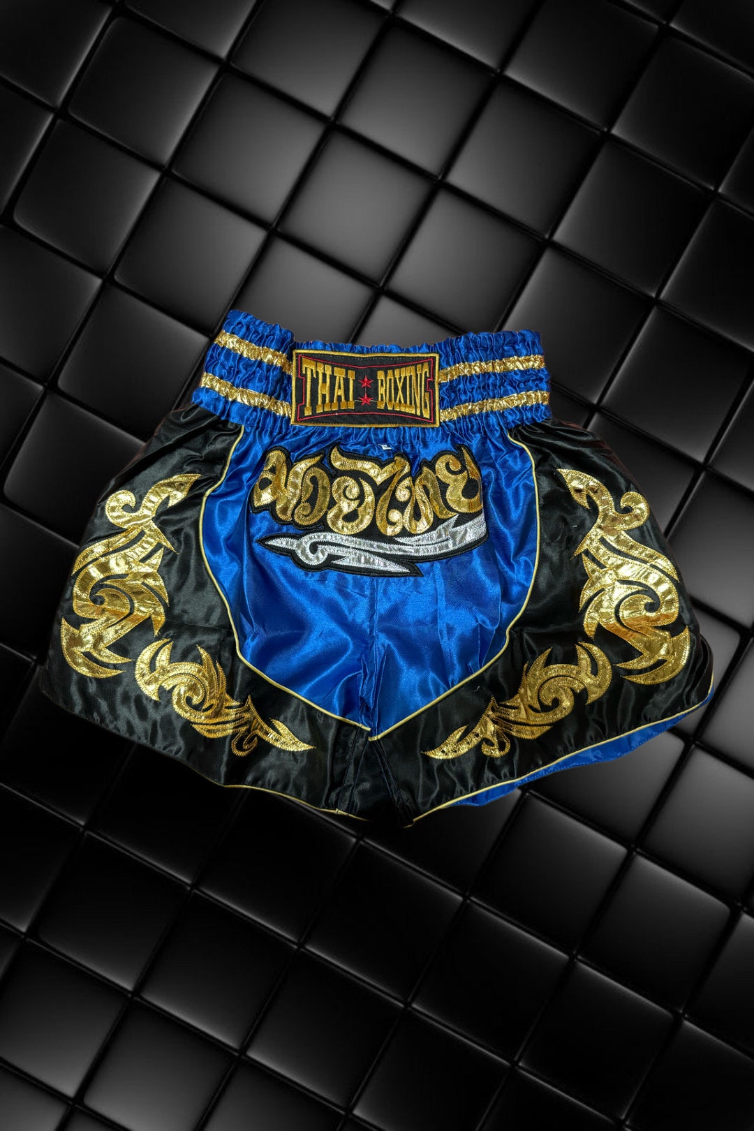 Clothes for Muay Thai Boxing, Boxing Shorts blue - Etsy