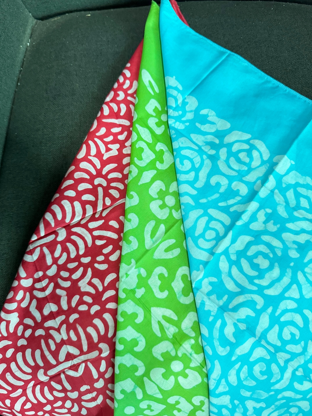 Handkerchief, Tie-dye Pattern, Batik Pattern, Made From Cotton, Face ...